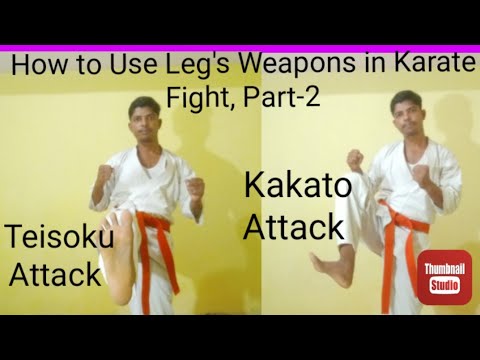 How to Use Leg's Weapons in Karate Fight, Part-2 - YouTube