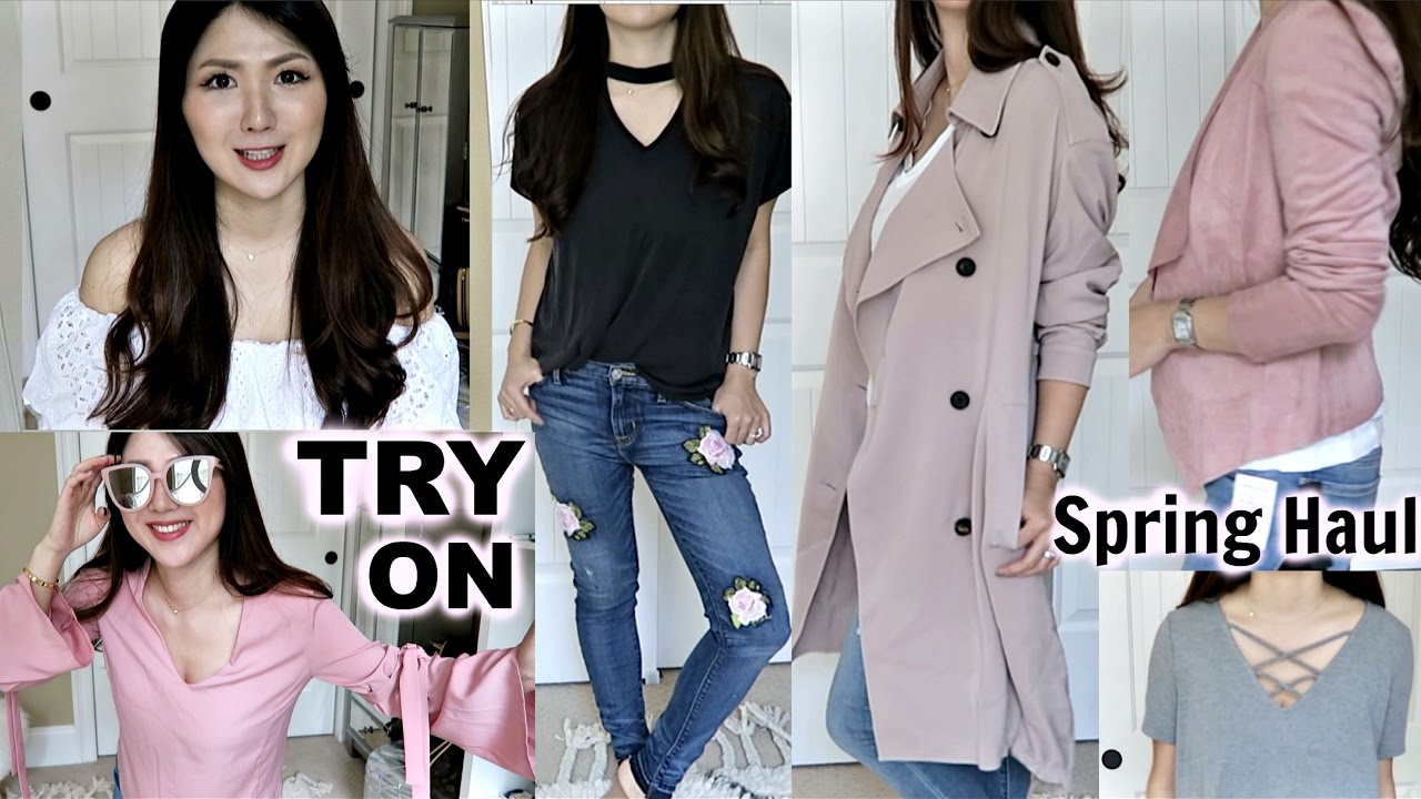 HUGE SPRING 💕TRY-ON CLOTHING HAUL😎 2017! ️| LVloverCC - YouTube