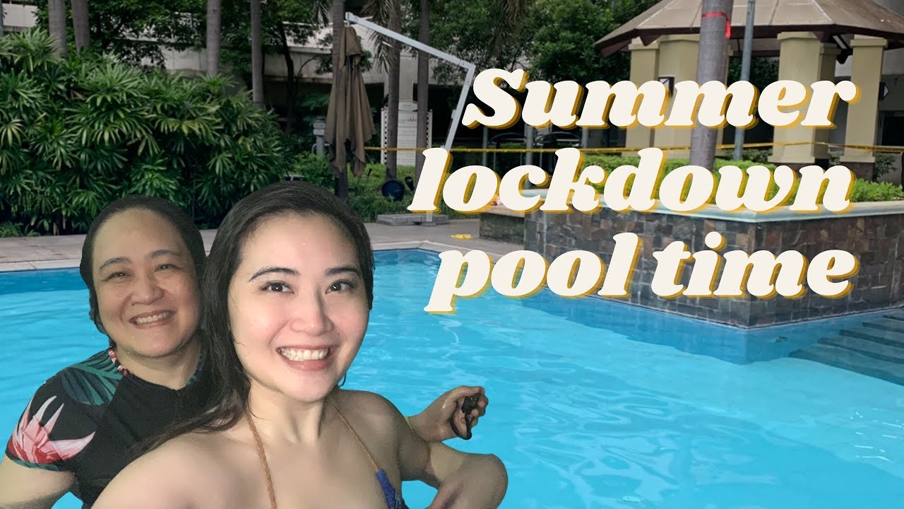 What to do in the summer of lockdown: pool time in the backyard - YouTube