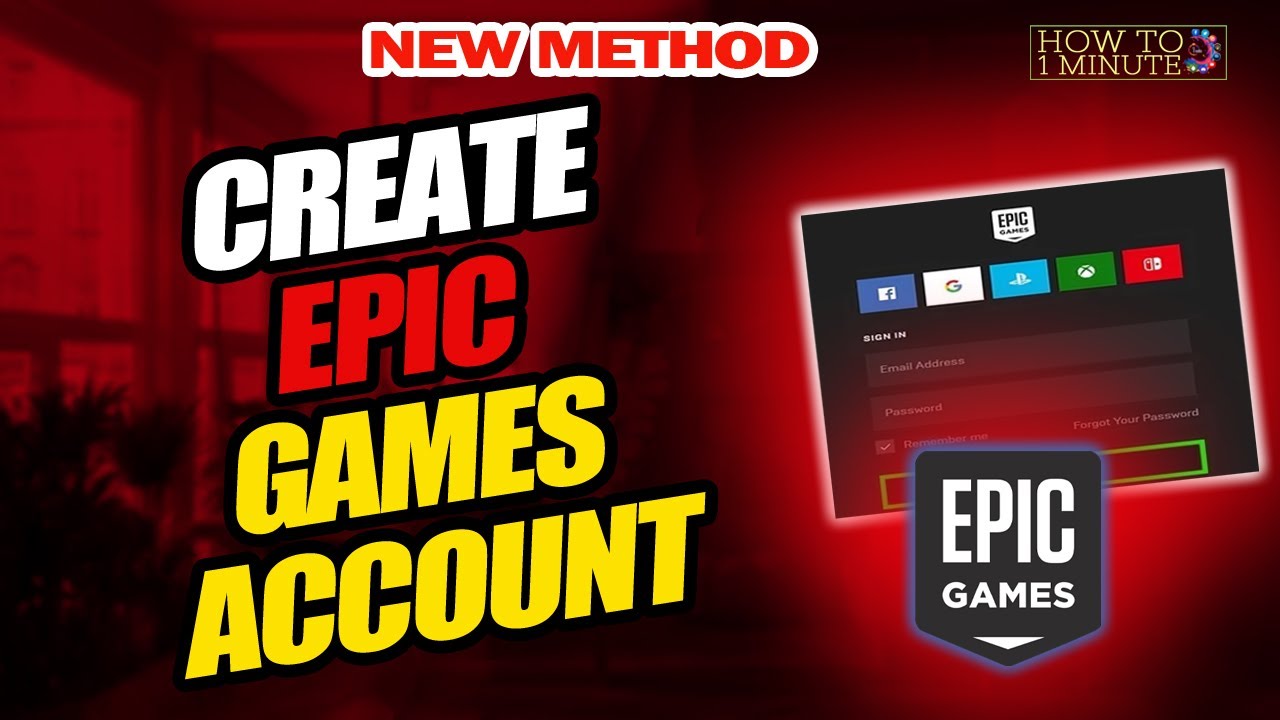How to create Epic Games account 2025 - YouTube