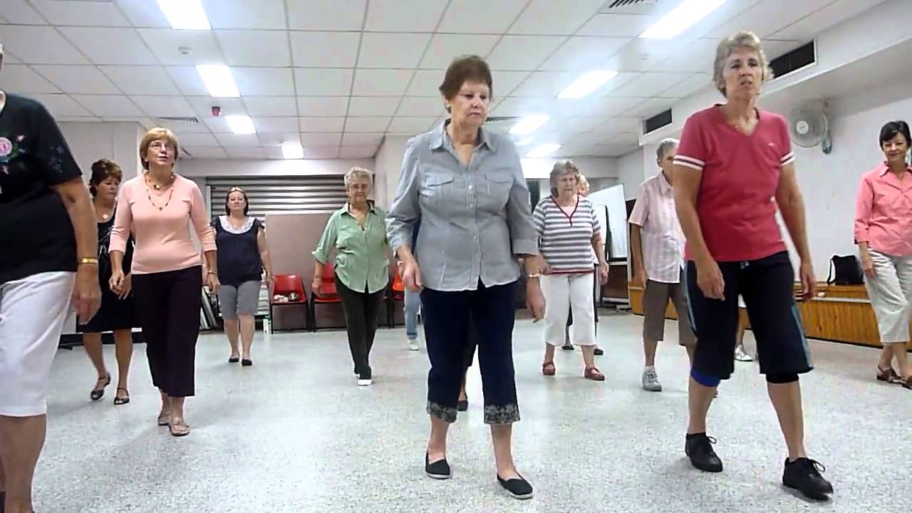 Line Dancing YMCA 1 - YouTube