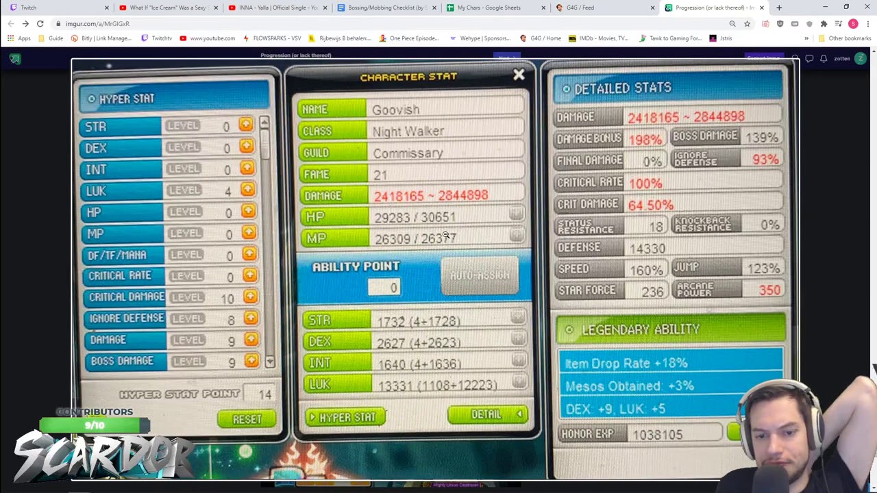 Reboot Progression: Lvl 218 Night Walker; Matrix+Celestial Blessing ...