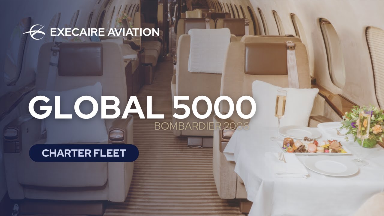 Global 5000 - Private Jet Charter Flights with Execaire Aviation - YouTube