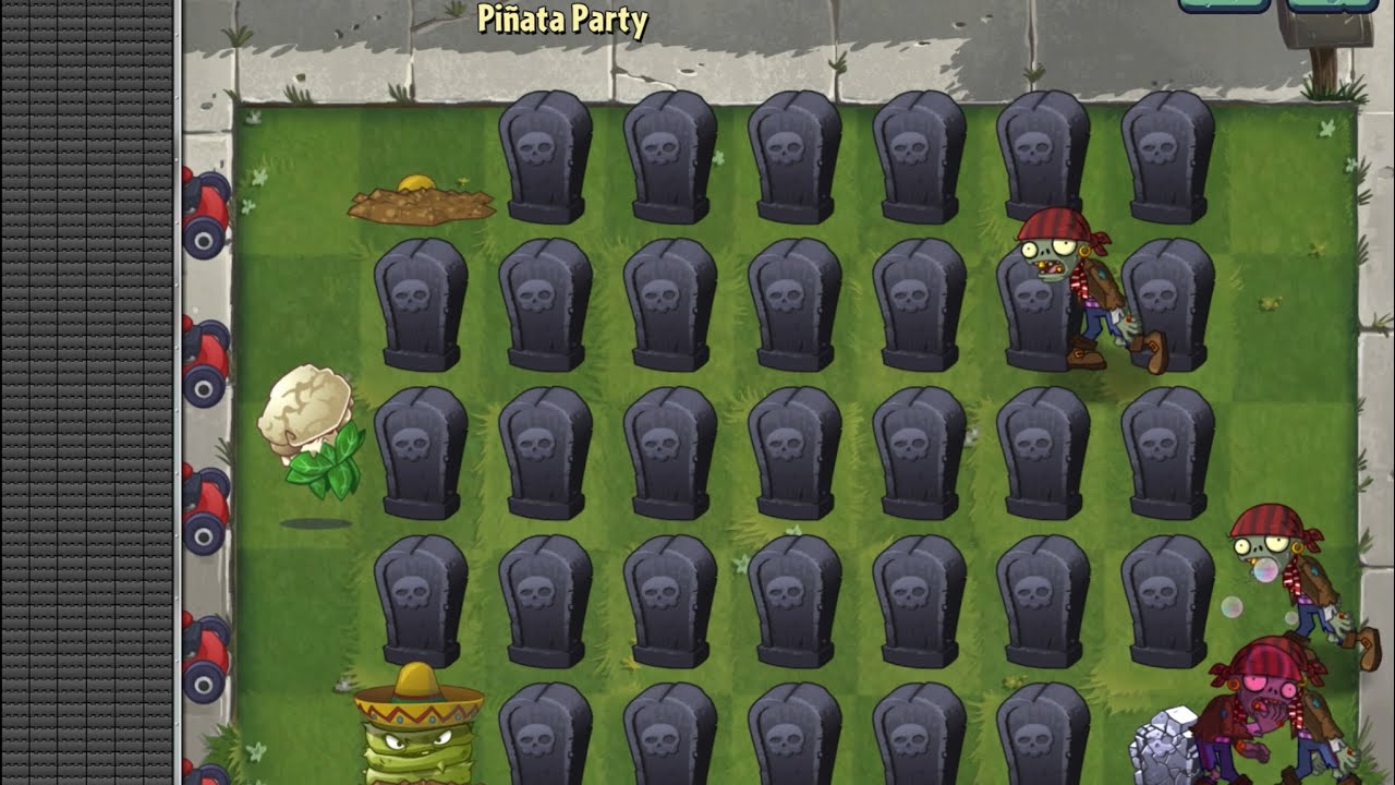 Plants vs Zombies 2 piñata party | Red Stinger & Caulipower - YouTube