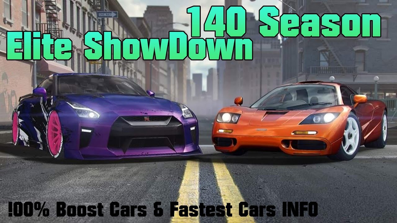 CSR2 | 140 SEASON Elite Showdown | 100% Boost Cars & Fastest Car info ...
