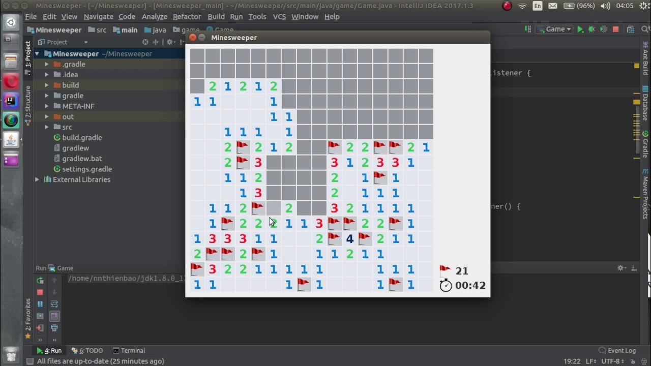 Game Java - Dò mìn (minesweeper) - YouTube