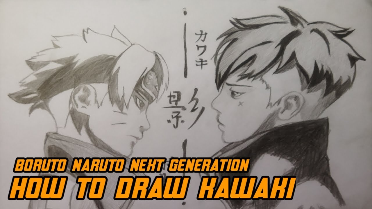 how to draw kawaki step by step #anime #drawing - YouTube