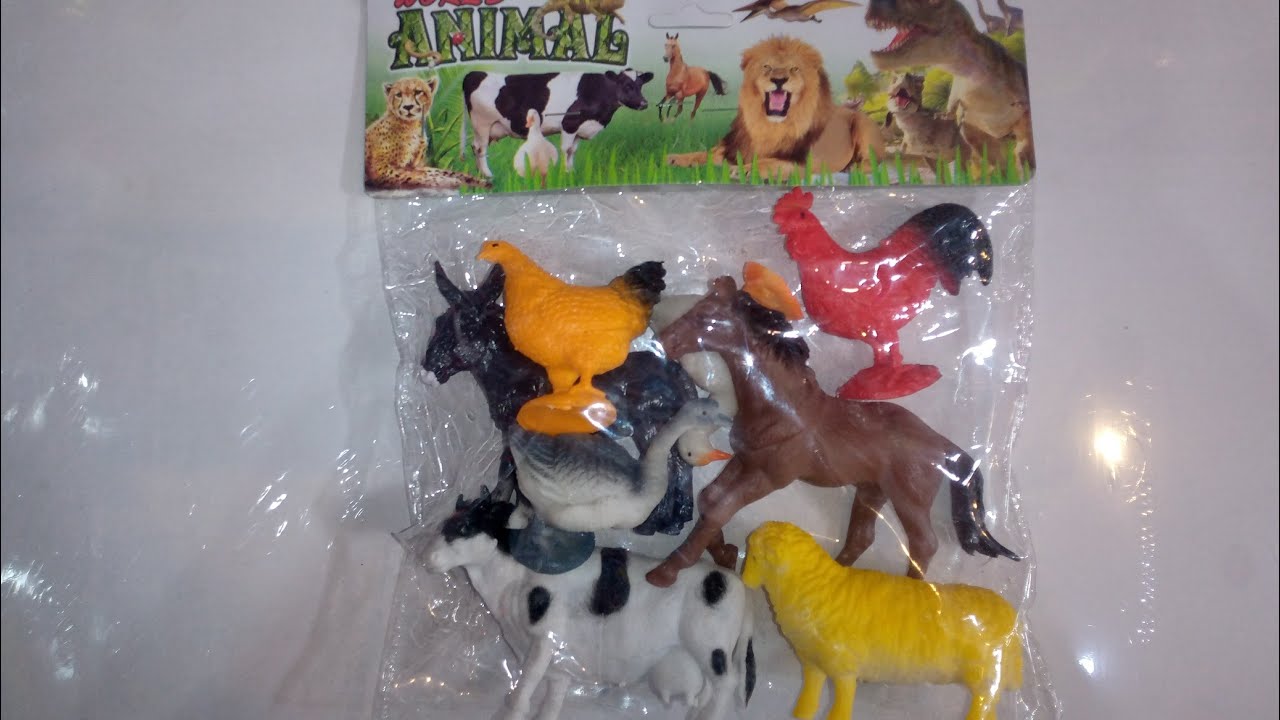 Animal Toys | Wild Animals | Farm Animals | Plastic Animals Unboxing ...
