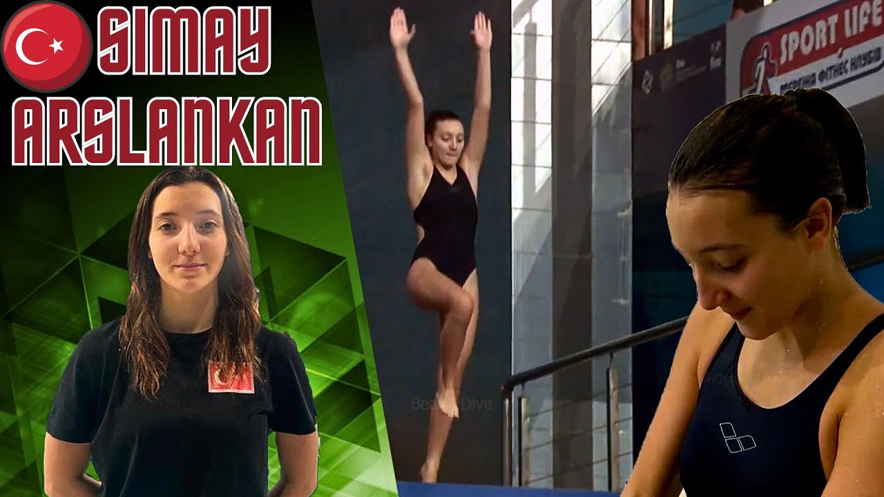 Simay Arslankan | Highlights | Women diving | Sport girl #diving # ...
