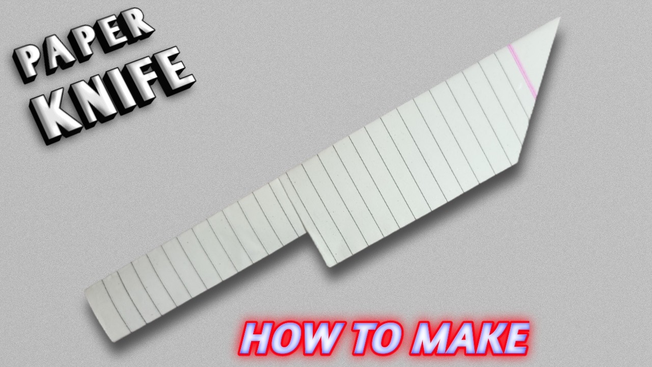 DIY Paper Knife Tutorial - Make a Sharp Paper Cutter at Home! - YouTube