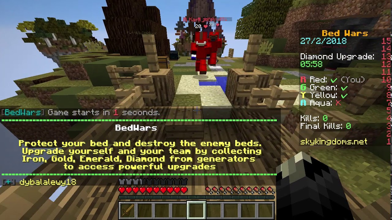 bed wars gameplay - YouTube