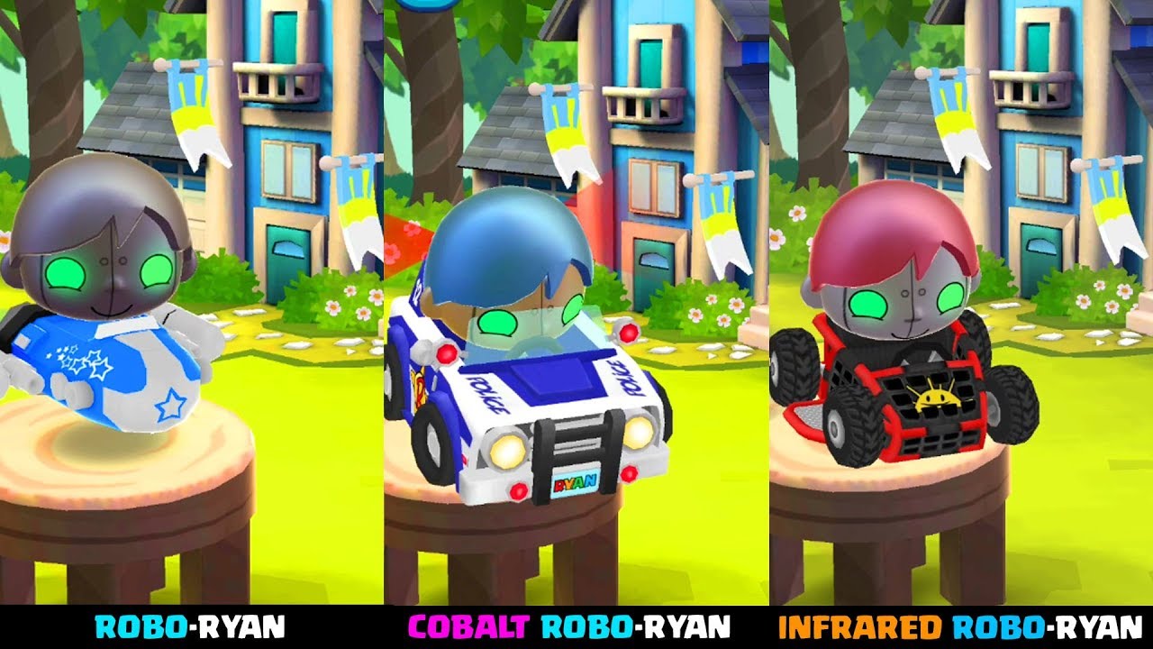 Tag with Ryan 'All Robo Ryans' with Rocket, Patrol Car & Go Kart New ...