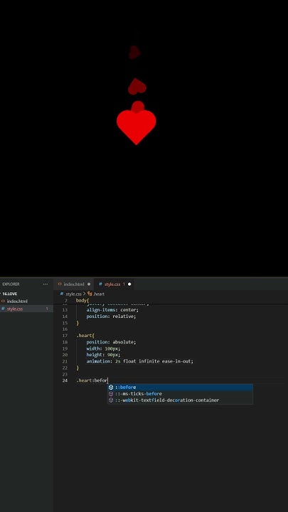 Heart Animation Using Html And Css 💻📝 Html Css Animation Codinglife Youtube