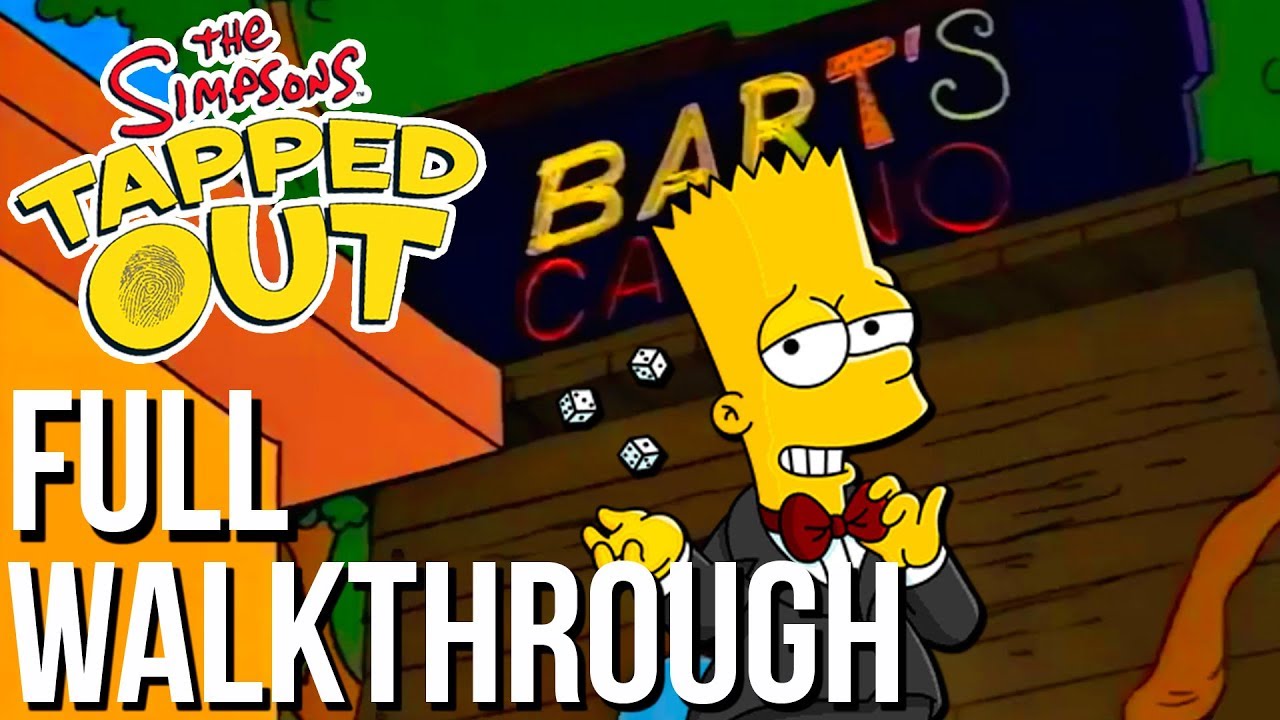 The Simpsons: Tapped Out - Casino Boss Bart - FULL WALKTHROUGH - YouTube
