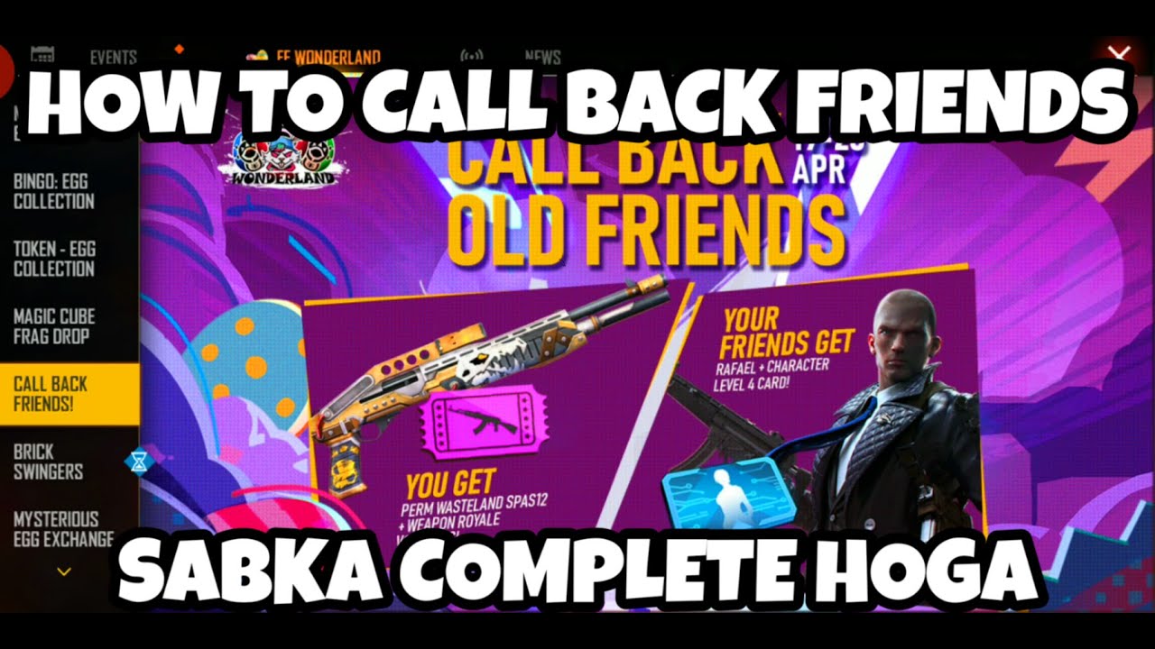 HOW TO COMPLETE CALL BACK EVENT IN FREE FIRE HOW TO CALL BACK IN how-to-complete-call-back-event-in-free-fire-how-to-call-back-in