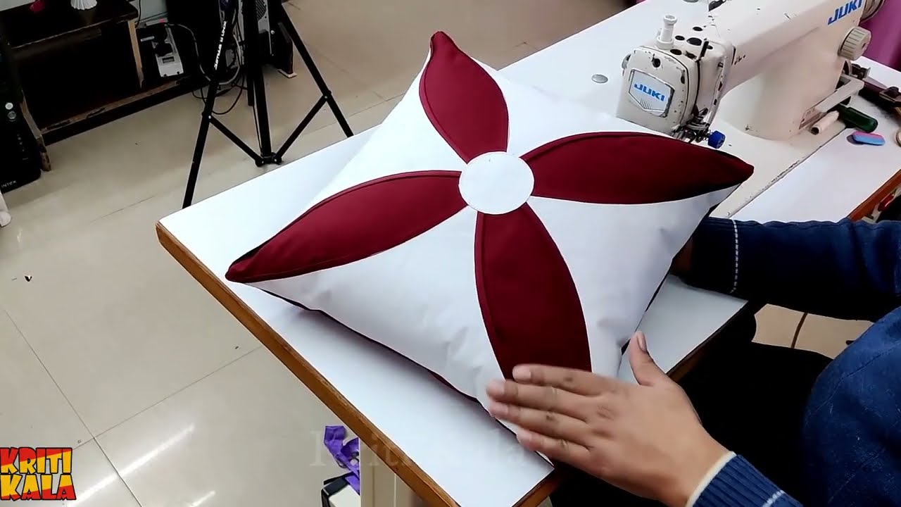 Diy Cushion Cover सुन्दर कुशन कवर घर मे बनाये How To Make Beautiful