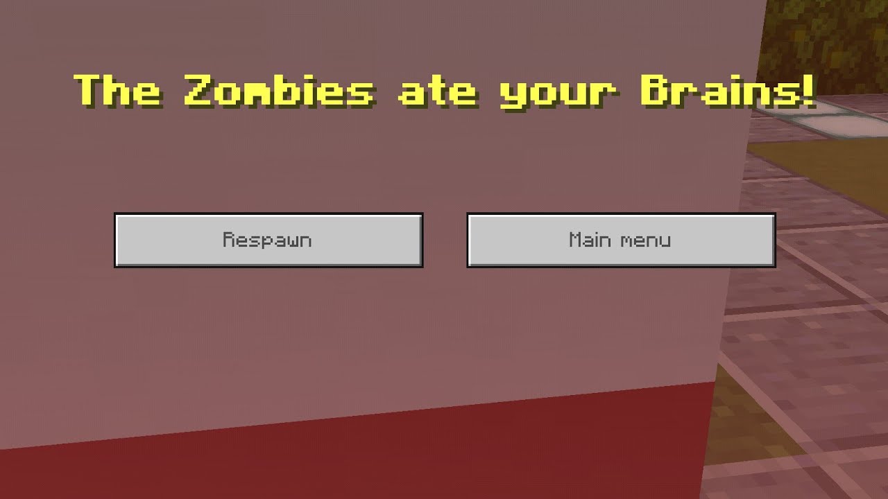 *NEW GAME OVER SYSTEM SNEAK PEEK| Mcpe PvZ Map #2.0 - YouTube