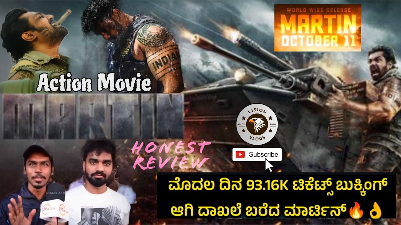 MARTIN MOVIE VLOG AND HONEST MOVIE REVIEWS | MARTIN KANNADA NEW MOVIE ...