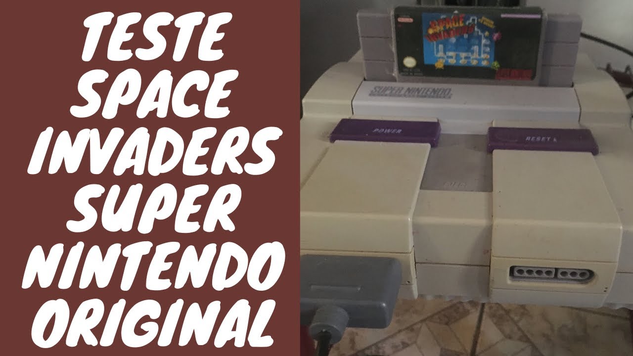 Testando Space Invaders Original do Super Nintendo Classico dos Jogos ...