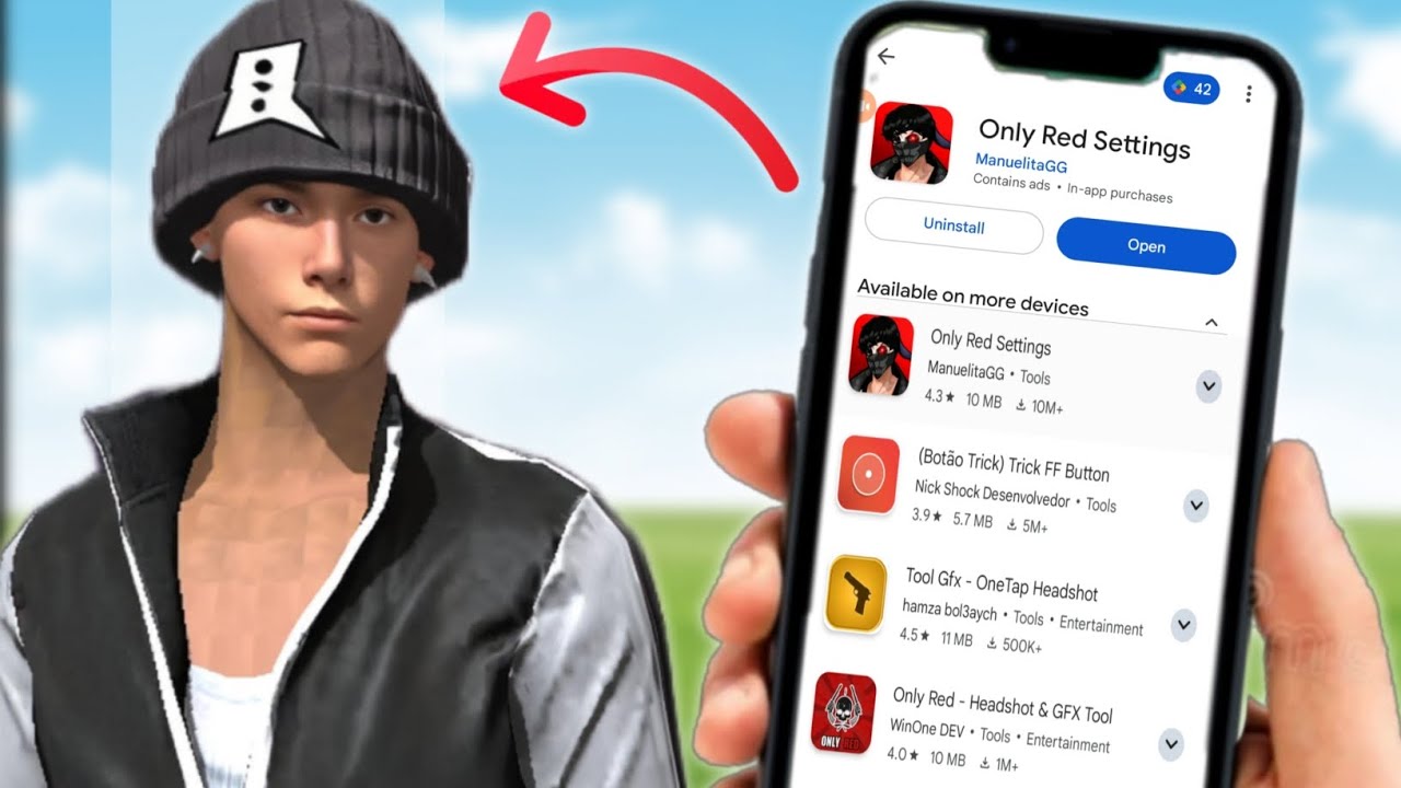 I Tried FREE headshot app for free fire from playstore !! - YouTube