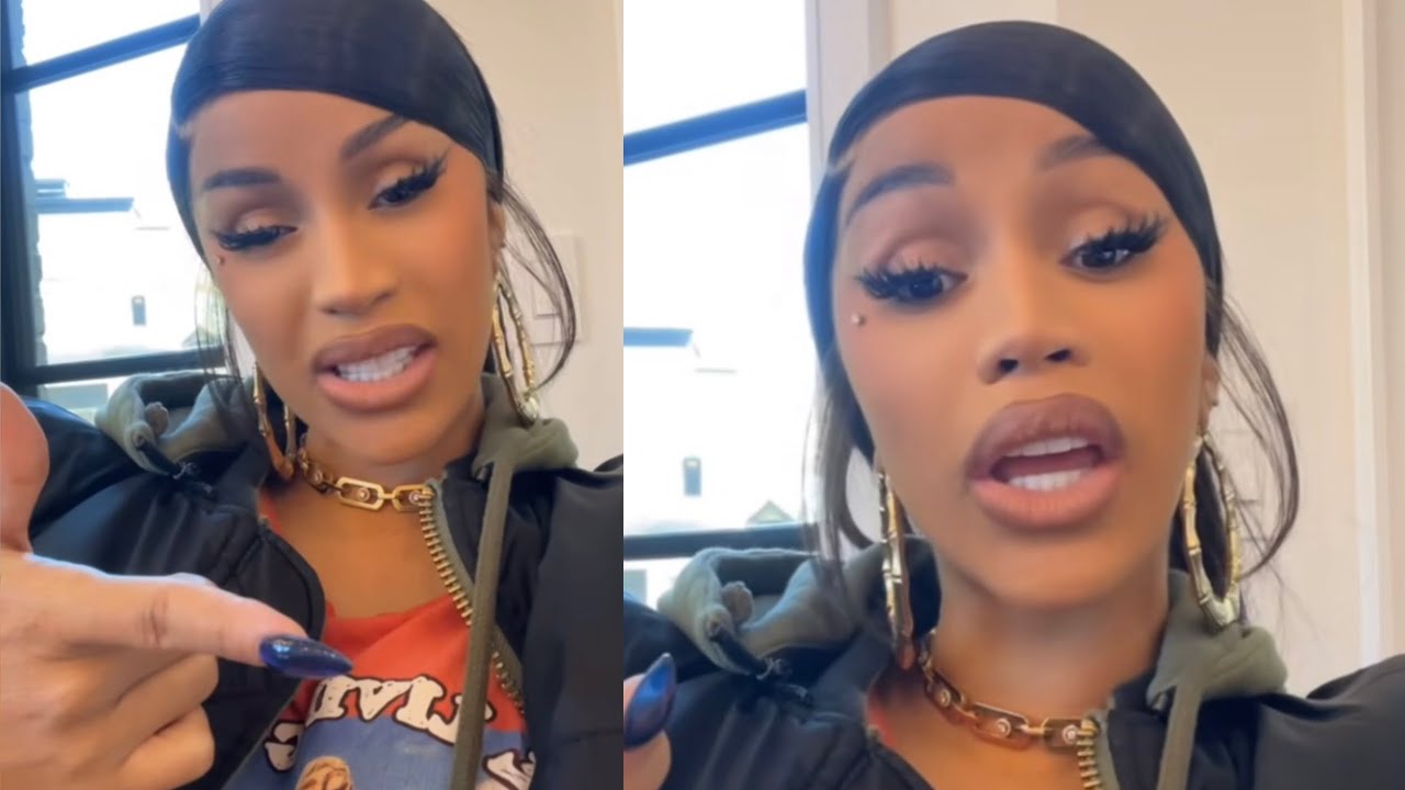 Cardi B Says “Keep My Name Out Your Mouth 😡” On Live - YouTube