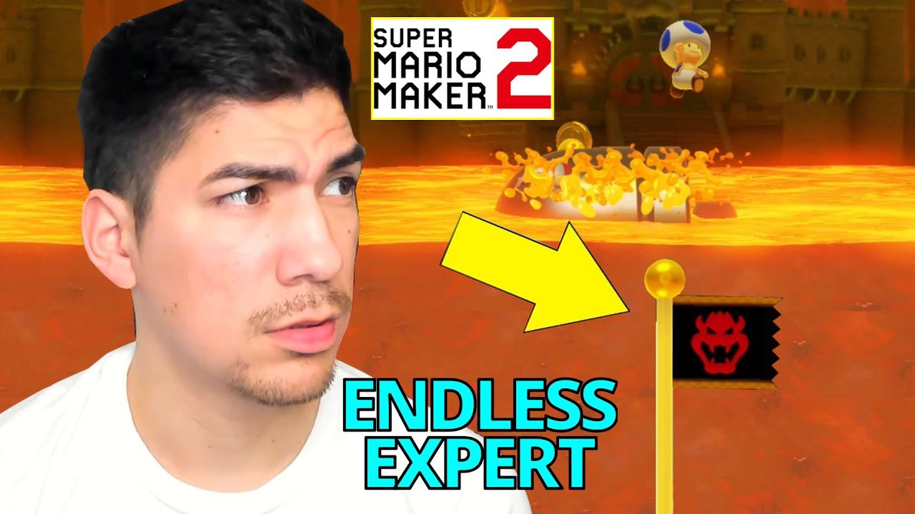 The Whole FLAGPOLE was UNDER the LAVA!? [Endless Expert] [SMM2] - YouTube