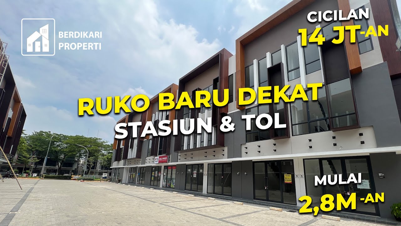 RUKO BARU DEKAT STASIUN & TOL - RUKO CAMPTON BSD HARGA 2 M-AN CICILAN ...