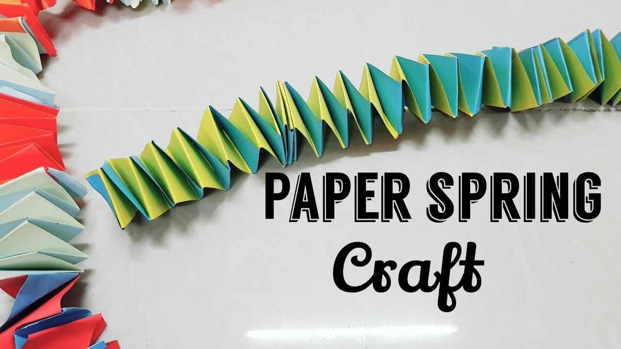 Paper Spring Craft | Aishwarya Art and Crafts - YouTube