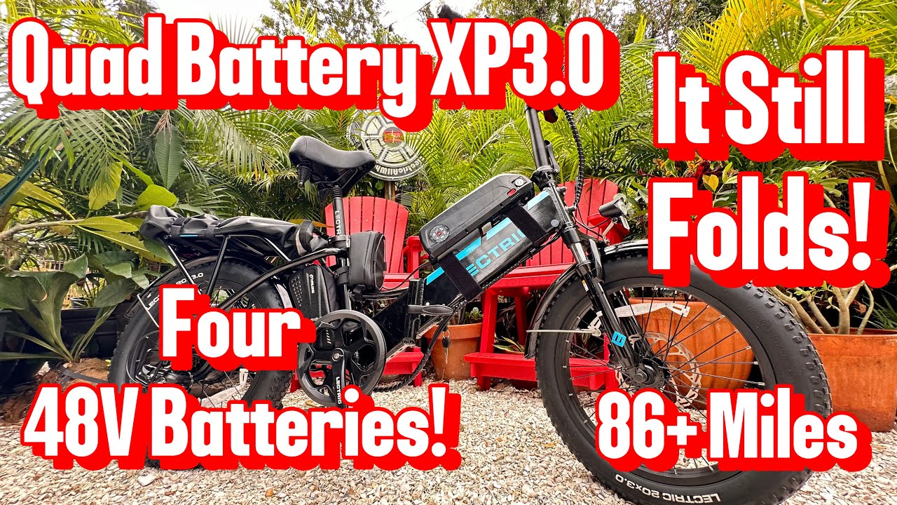 Lectric | XP3.0 ST | e-Bike Quad Battery install Dx4 multi Battery kit ...