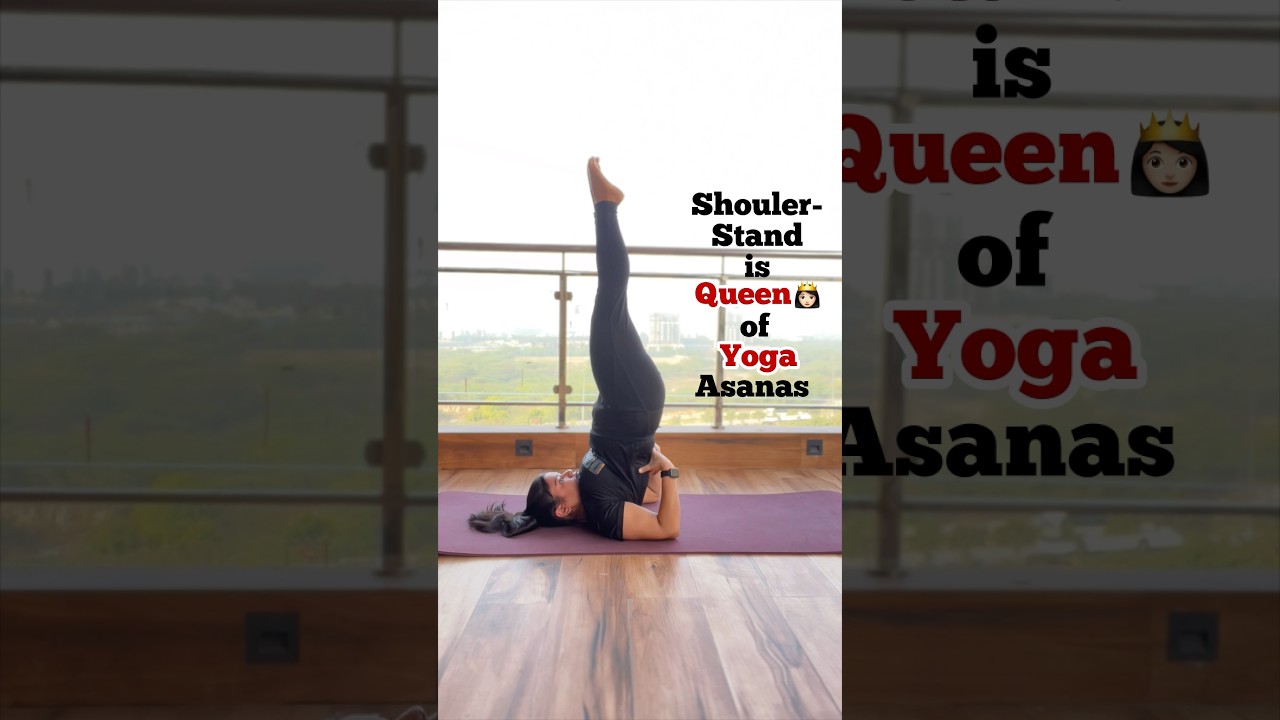 Trying ‘Shoulderstand’: Queen of Yoga Poses (सर्वांगासन) #sarvangasana ...