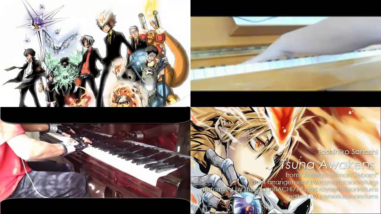 Tsuna Awakens (Katekyou Hitman Reborn! OST) Piano Duet - YouTube