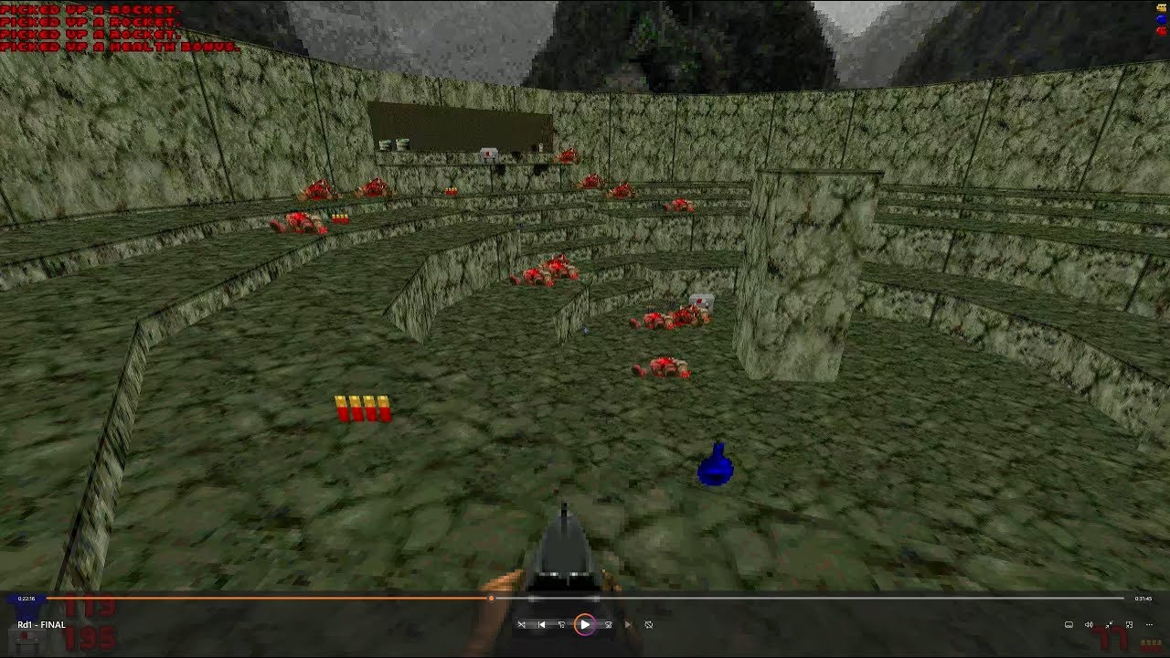 Doom 1: RD1 - 24.6.1994 - Vanilla & Hard Doom - 100% on Ultra-Violence - (38) - YouTube