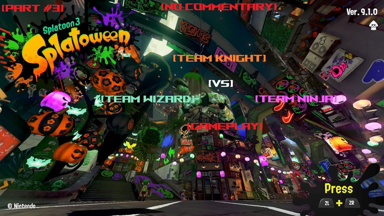 Splatoon3 Splatoween Splatfest Gameplay |[Part #3]| Wizard vs Knight vs ...