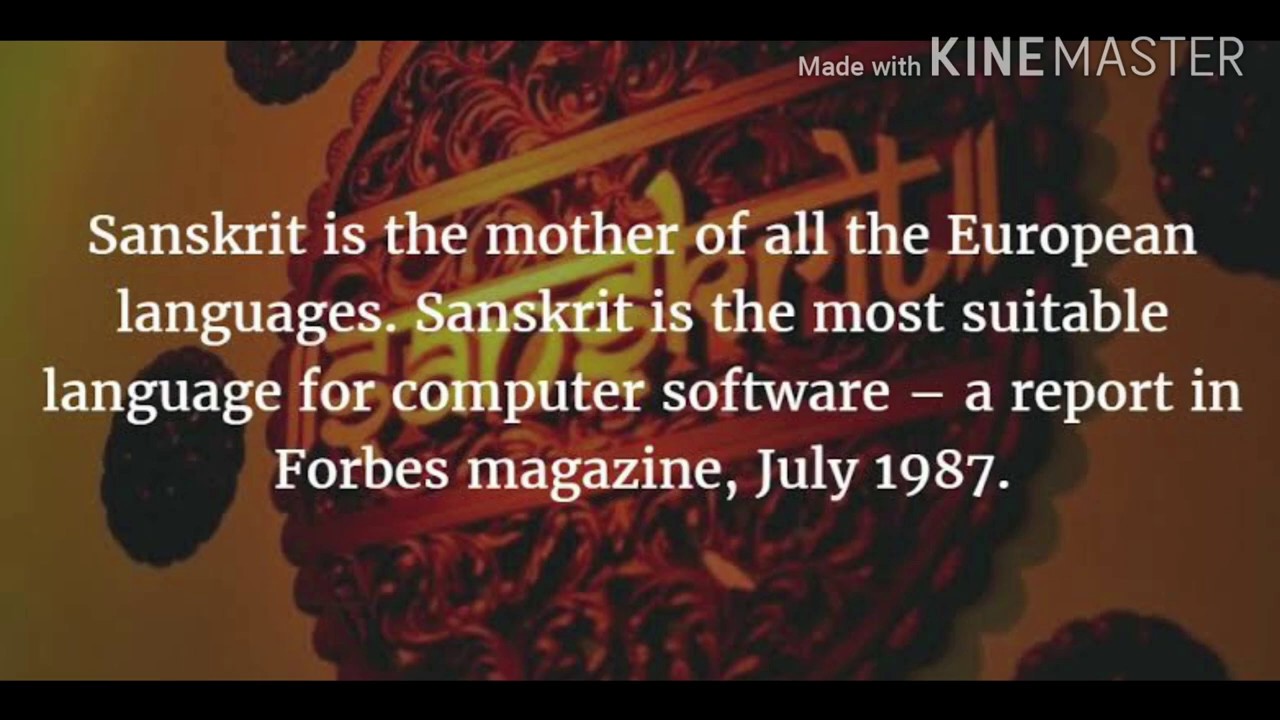 Myth or truth i.e sanskrit is best language for computer - YouTube