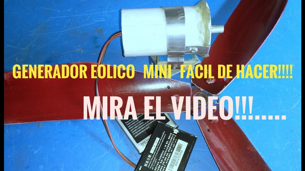 generador eolico casero mini - YouTube