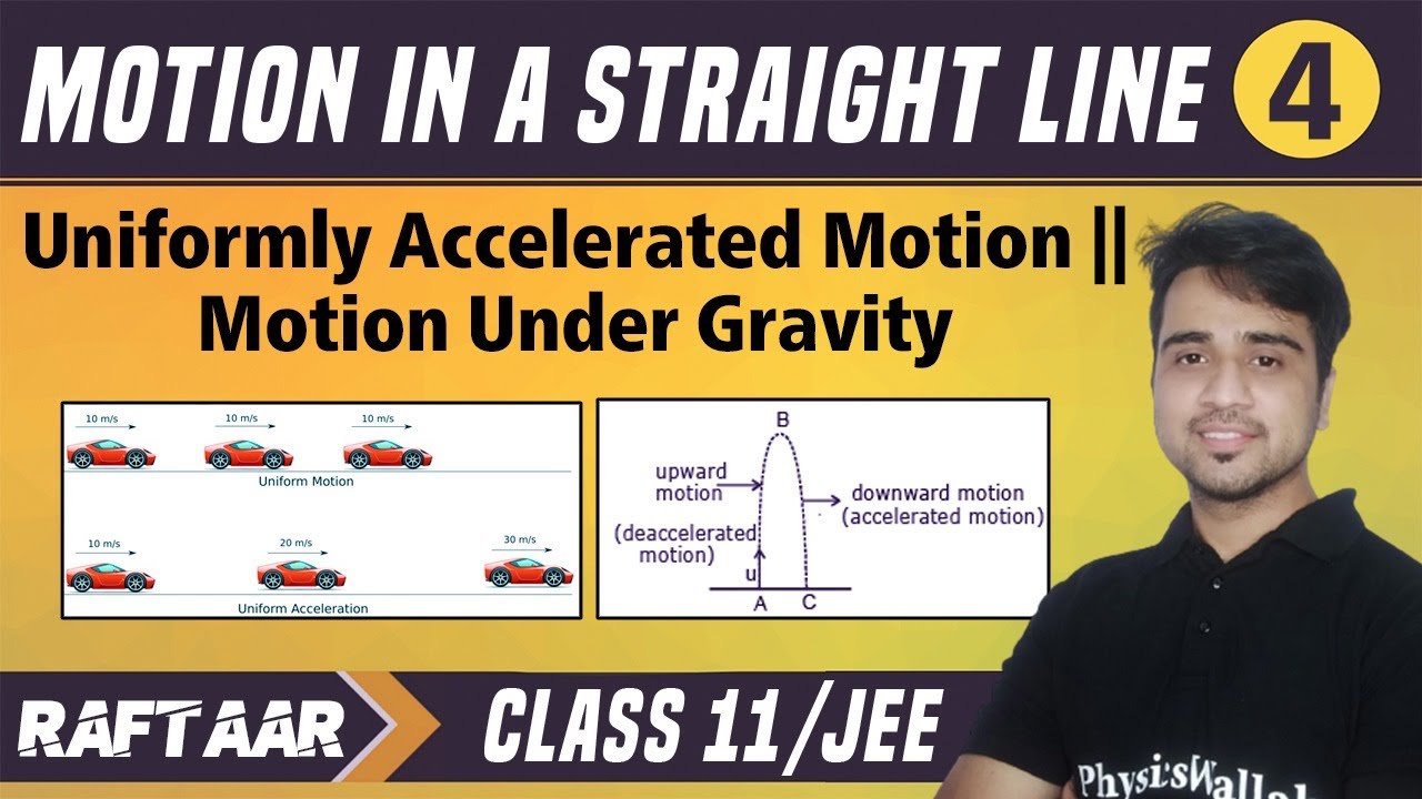 Motion in a straight Line 04 | Uniformly Accelerated Motion | Motion ...