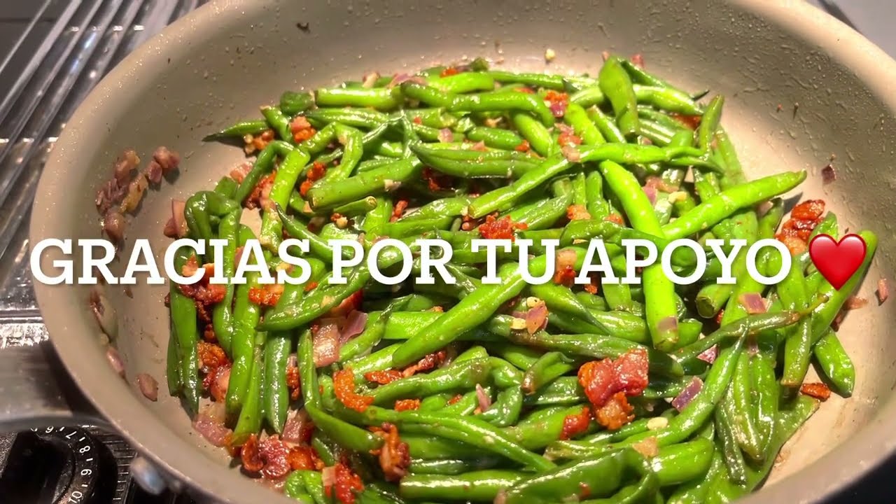 Deliciosa Receta de Ejotes Con Tocino -Reina Cocina y más - YouTube