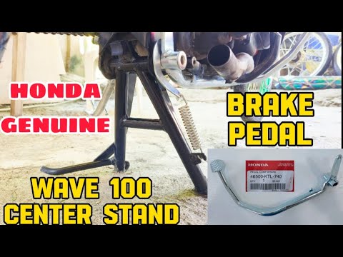 PAANO MAGPALIT NG CENTER STAND AT BRAKE PEDAL NG WAVE 100 - YouTube