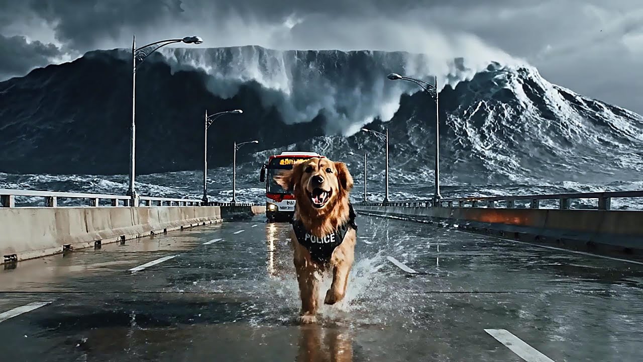 Animal warning to humans | Golden Retriever rescues people from a ...
