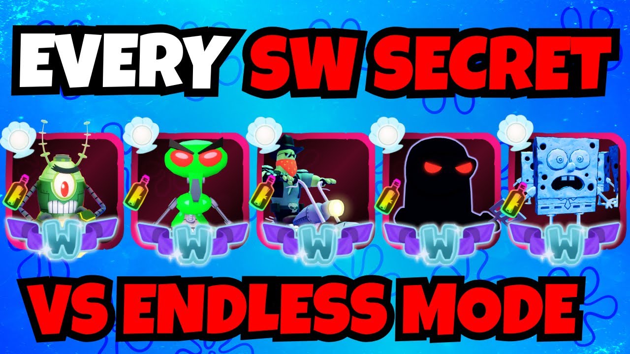 EVERY SHINY WUMBO SECRETS VS ENDLESS MODE! (SpongeBob Tower Defense ...