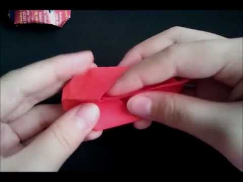 origami baby shoes tutorial - YouTube