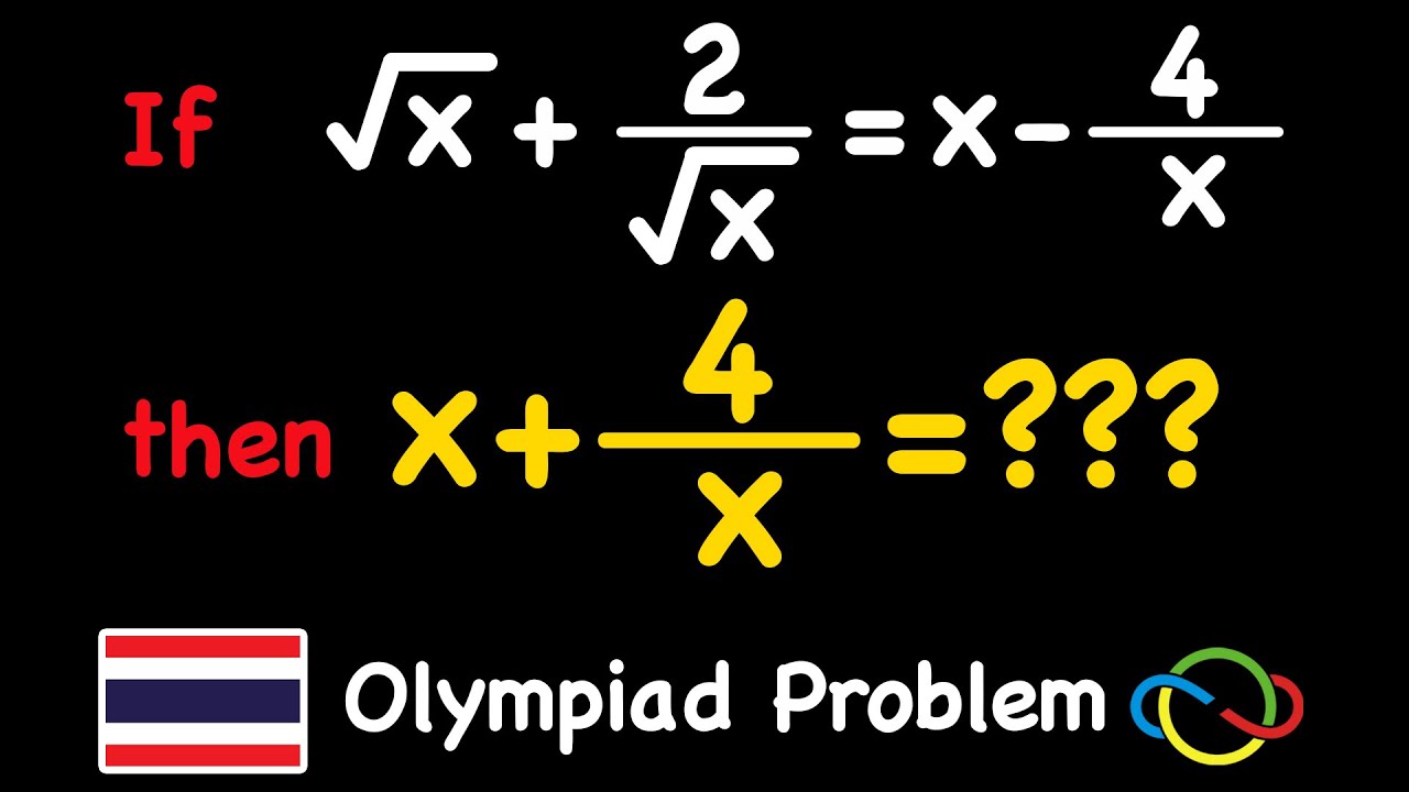 Solving a Thai Math Olympiad Problem | If-Then Question | Math Olympiad ...
