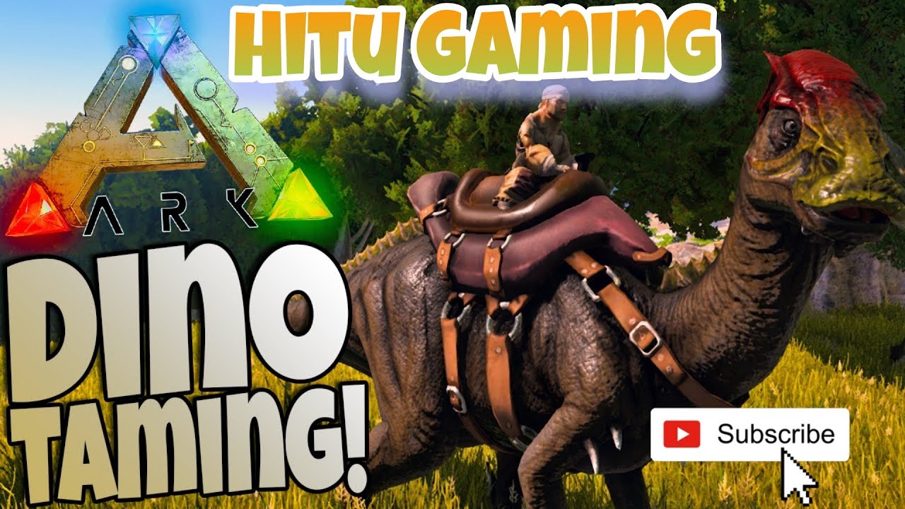 How To Taming parasaur In ARK Untimate Survival Edition... - YouTube