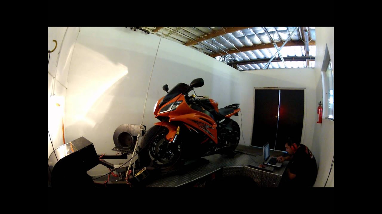Deb's 2009 Yamaha R6 Dyno Run. - YouTube