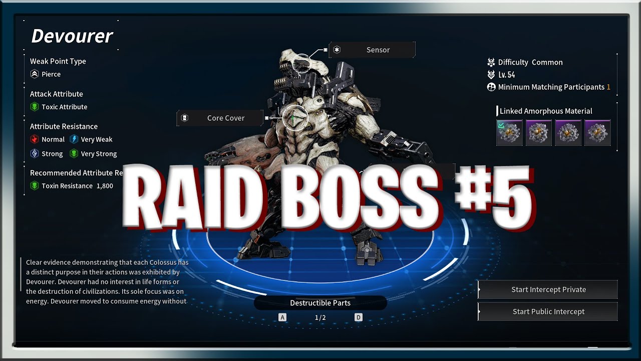 The First Descendant Raid Boss #5 The Devourer : Full Boss Battle ...