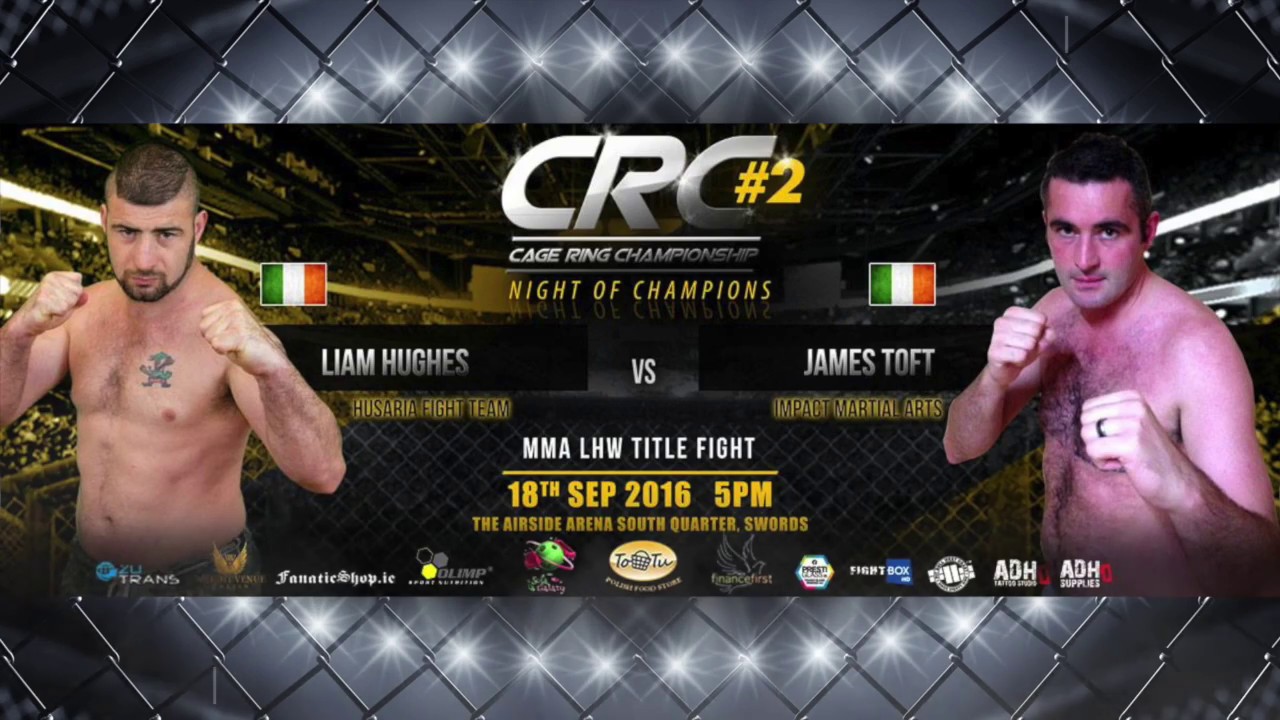 CRC 2 "Night of Champions" MMA ammy 93kg Title Liam Hughes Vs James ...