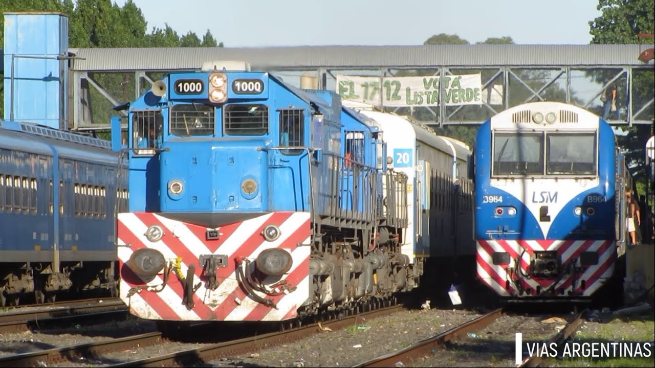 EMD G26 1000 y G22 A715 con el Tren N°563 "Martita" sobrepasando al ...