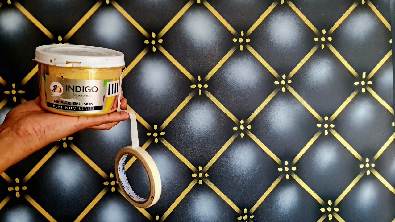 INDIGO GOLD EMULSION// INTERIOR CHECKS DESIGN - YouTube