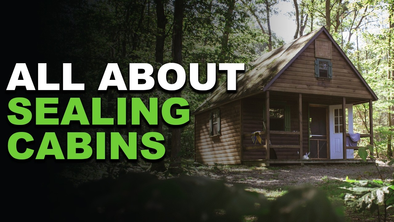 Sealing Log Cabins | How to properly water seal a log cabin - YouTube