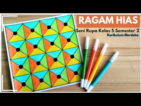 Menggambar Ragam Hias Seni Rupa Kelas 5 Semester 2 Kurikulum Merdeka ...